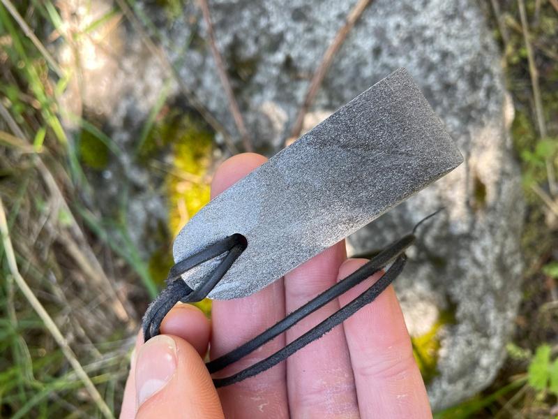 Finnish Ukko Pendant stone Narrow Wedge - Bushcraft Canada