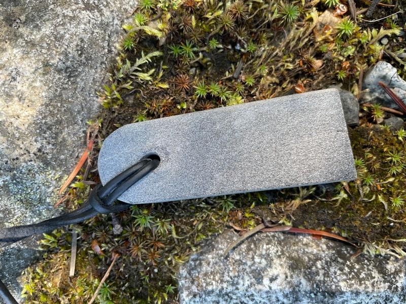 Finnish Ukko Pendant stone Narrow Wedge - Bushcraft Canada